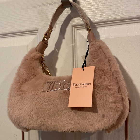 Juicy Couture | Bags | Bnwt Juicy Couture Viral Furry Semi Charmed Coho Shoulder Bag In Dusty ...